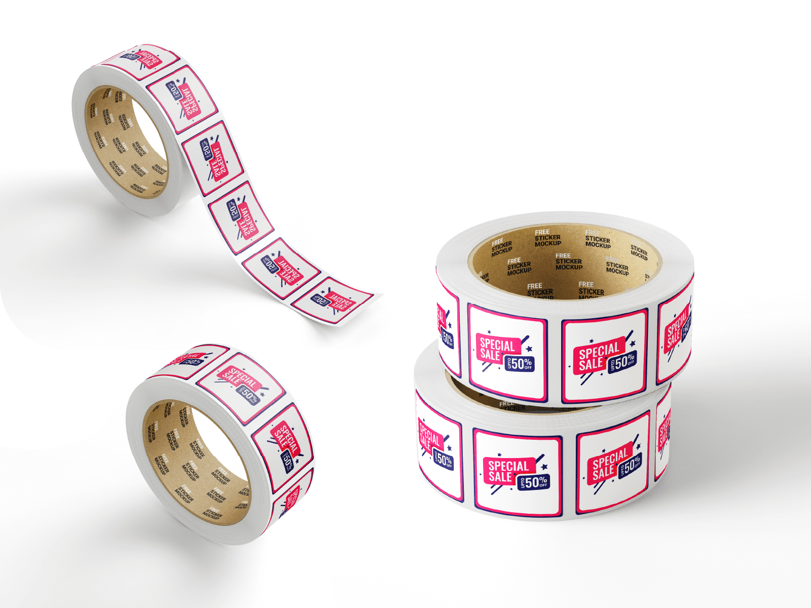 Stickers autocollants carrés - Impression Stickers Maroc | ProLabel