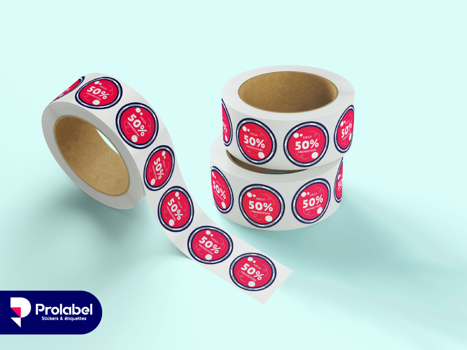 Étiquette ronde personnalisée - Impression Étiquette - Maroc